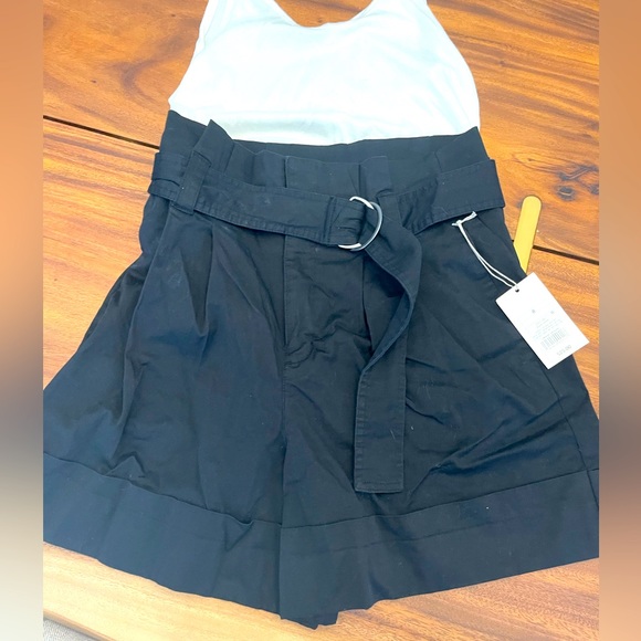 a new day | Shorts | Extra High Waisted Black Paper Bag Shorts | Poshmark